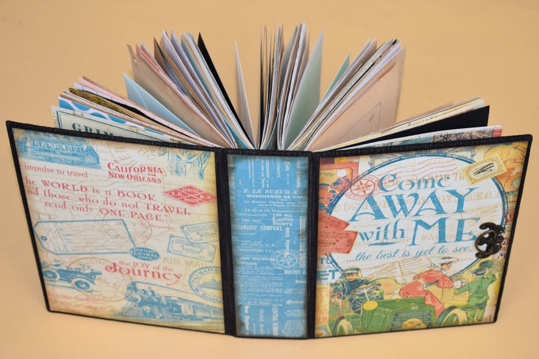 TRAVEL Junk Journal Embellishments / Handmade Junk Book / Italy Journal ...