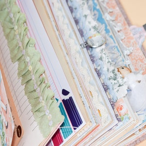 BABY BOY&GIRL Handmade Junk Journal / Baby Book / Pink and Blue / Baby ...