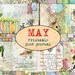 MAY Journal KIT / 12 Sheets / Junk Journal / Spring / Handmade - Etsy