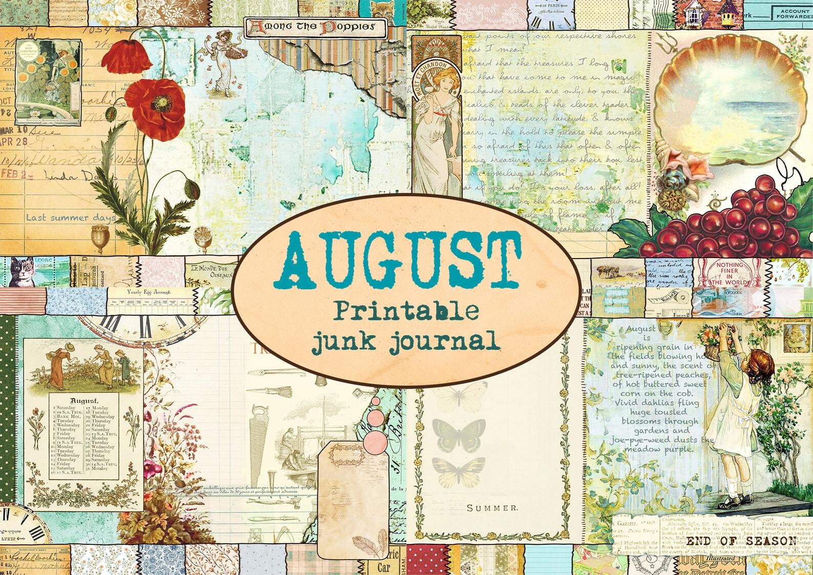 12 MONTHS Huge Digital Kit (144 Pages) / Winter / Spring / Summer ...