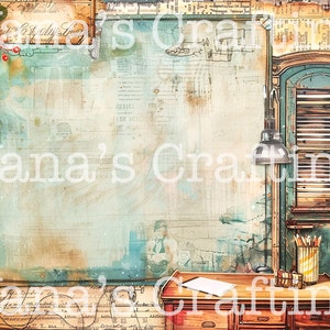 25 Printable SCHOOL Themed PAGES / Printable Junk Journal / Vintage ...