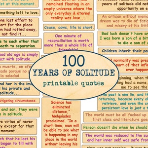 One Hundred Years of Solitude -- Quotes and Phrases / Journaling ...