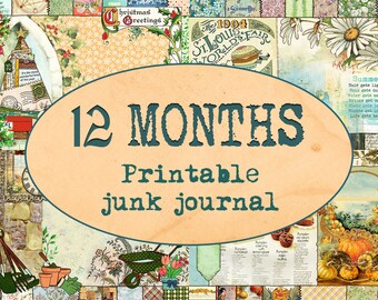 4 SEASONS Huge Digital Kit 61 Pages / Winter / Spring / | Etsy