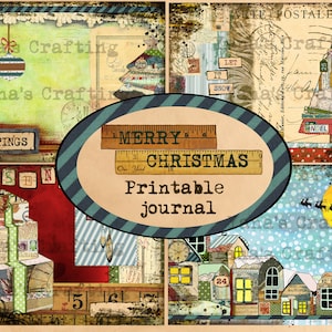 Christmas Journal Kit / Printable Journaling Pages / Christmas Ephemera ...