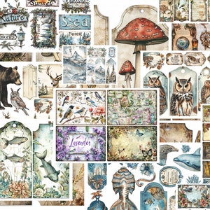 100 NATURE Themed Pages - Cut Out Embellishments / Printable Garden ...