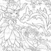 Fairies Coloring Page, Fantasy Art, Printable Download, Line Art ...