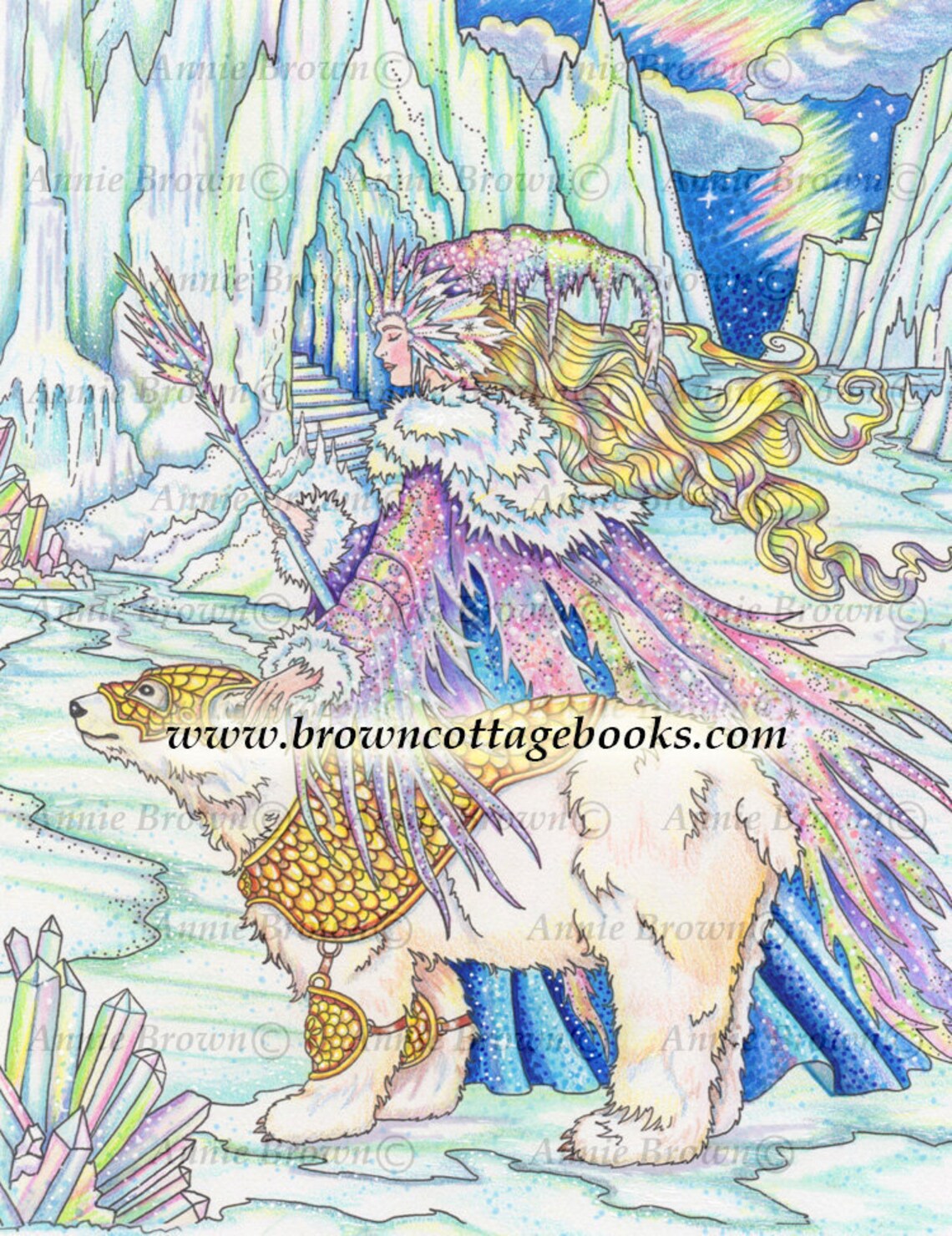 Snow Queen Coloring Page Fantasy Art Printable Download - Etsy