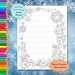 Icy Border Adult Coloring Pages Fantasy Printable Download Line Art Ice ...
