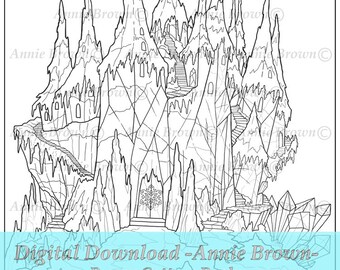 Ice Castle Coloring Page