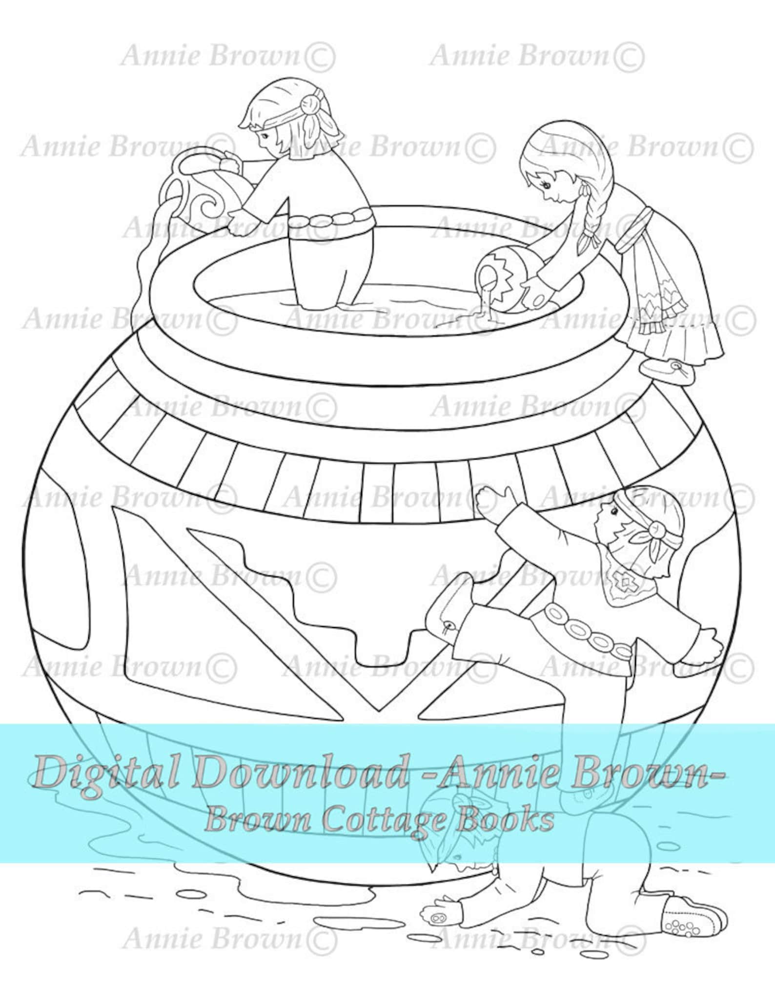 Native Southwest Coloring Children Printable Download | Etsy