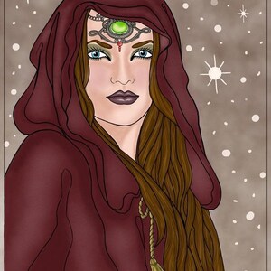 Fae Coloring Page Fantasy Art Printable Download Line Art | Etsy