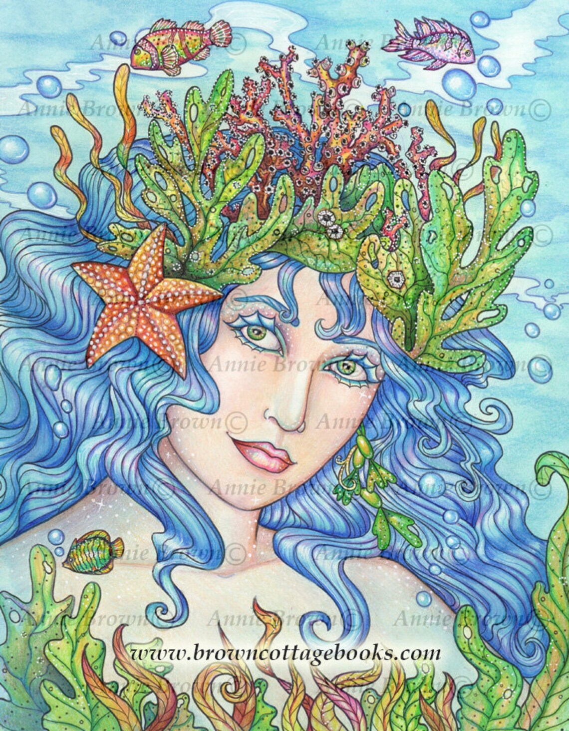 PDF Digital Download Coloring Book Fairies Mermaids | Etsy