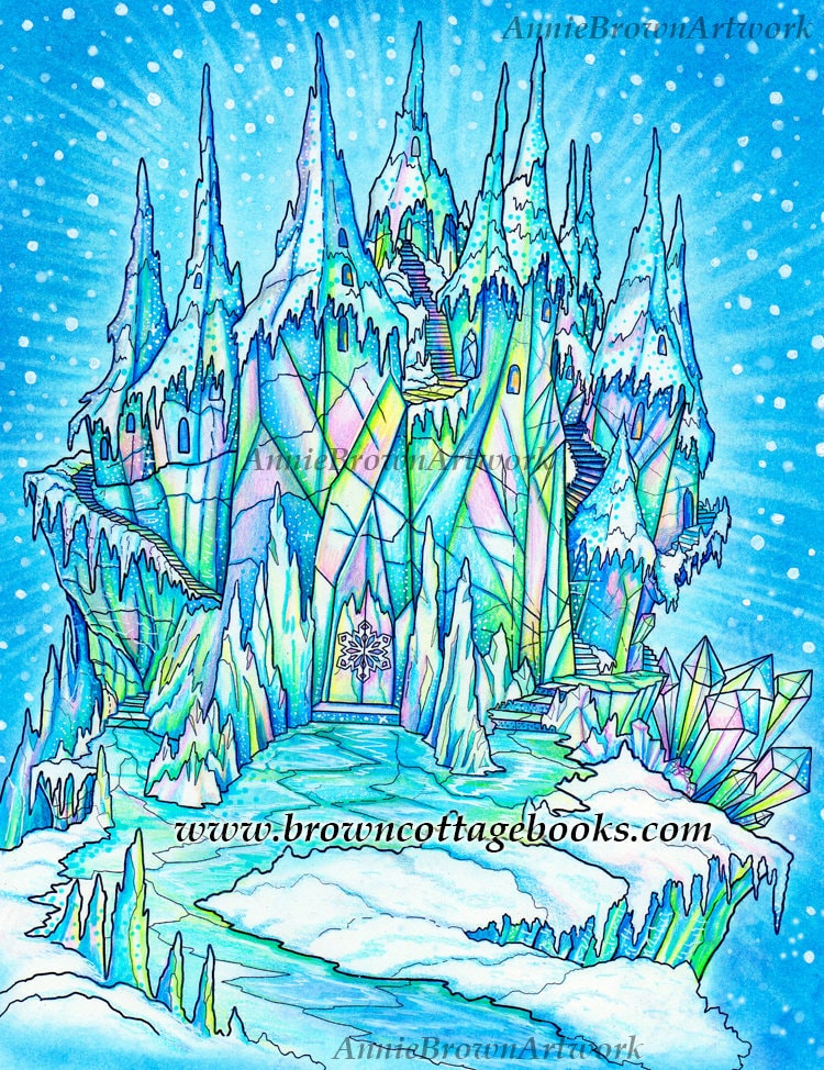 Ice Castle Coloring Page