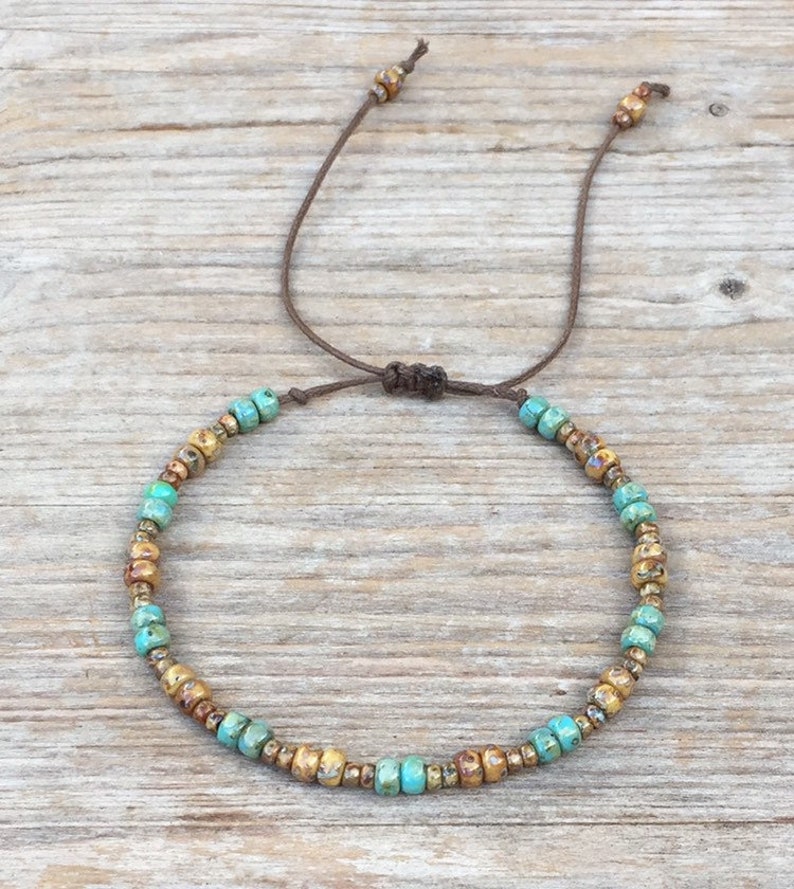 Boho chic bracelet Beaded bracelets for women Nautical rope | Etsy