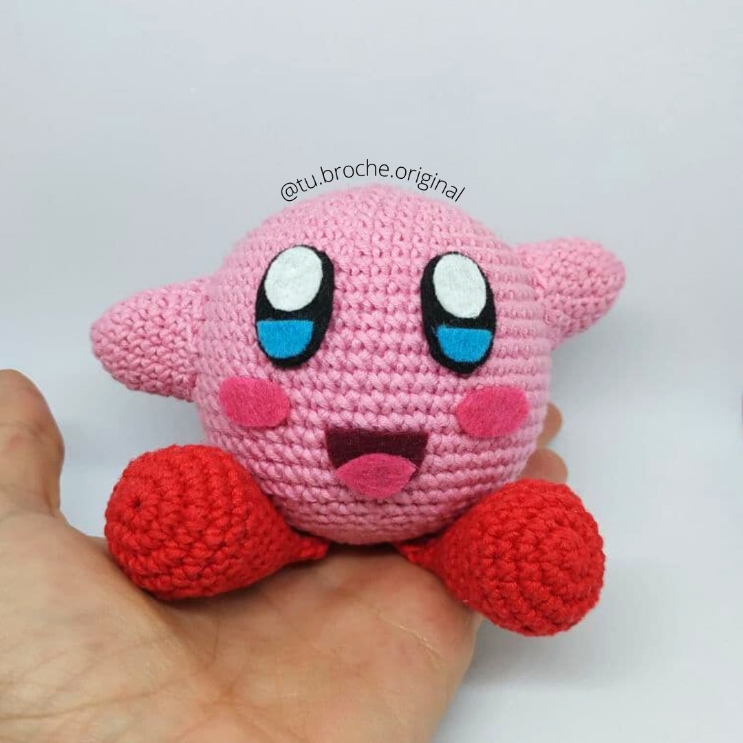 Kirby Crochet Pattern Amigurumi Kirby PDF TUTORIAL spanish - Etsy