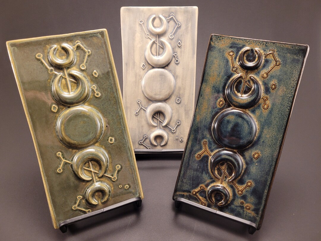 Moon Phases - Handmade Ceramic Tile - Etsy