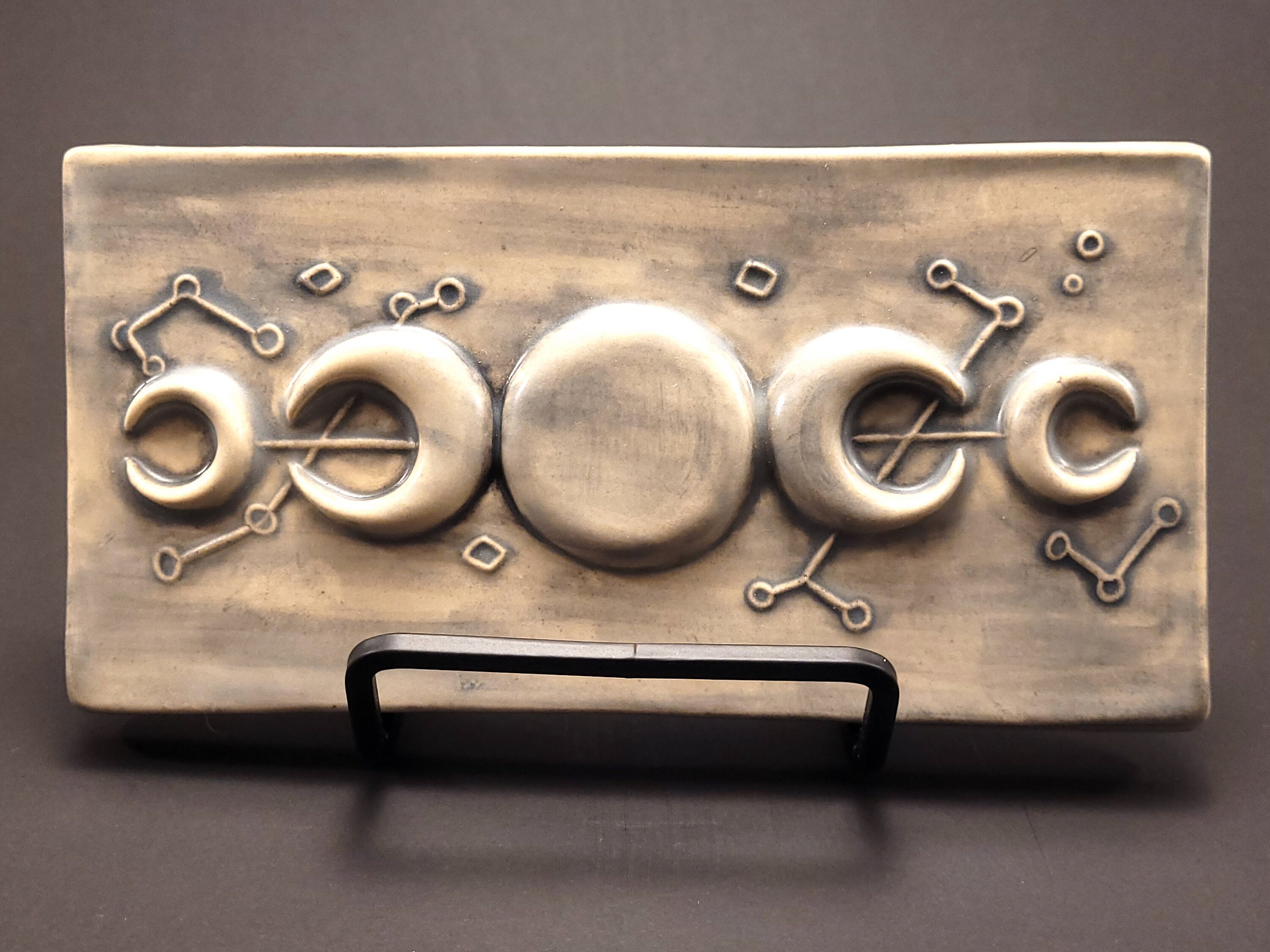 Moon Phases Handmade Ceramic Tile - Etsy