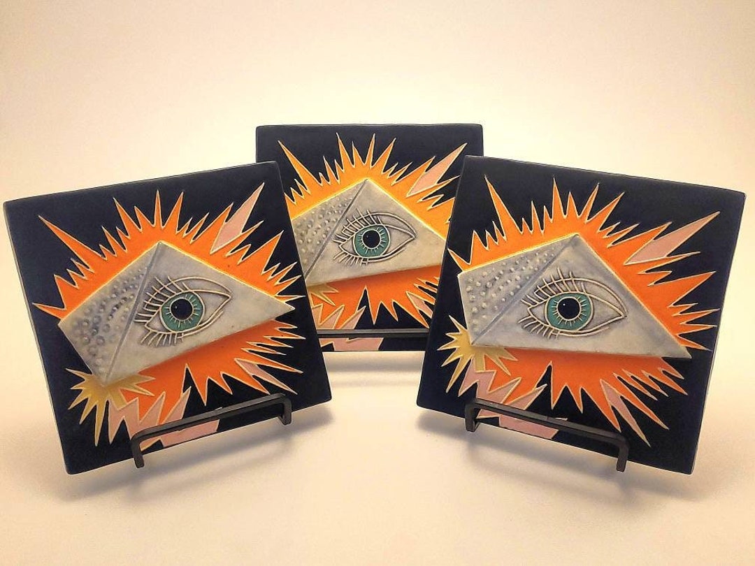 Third Eye Tile Handmade Ceramic Tile - Etsy