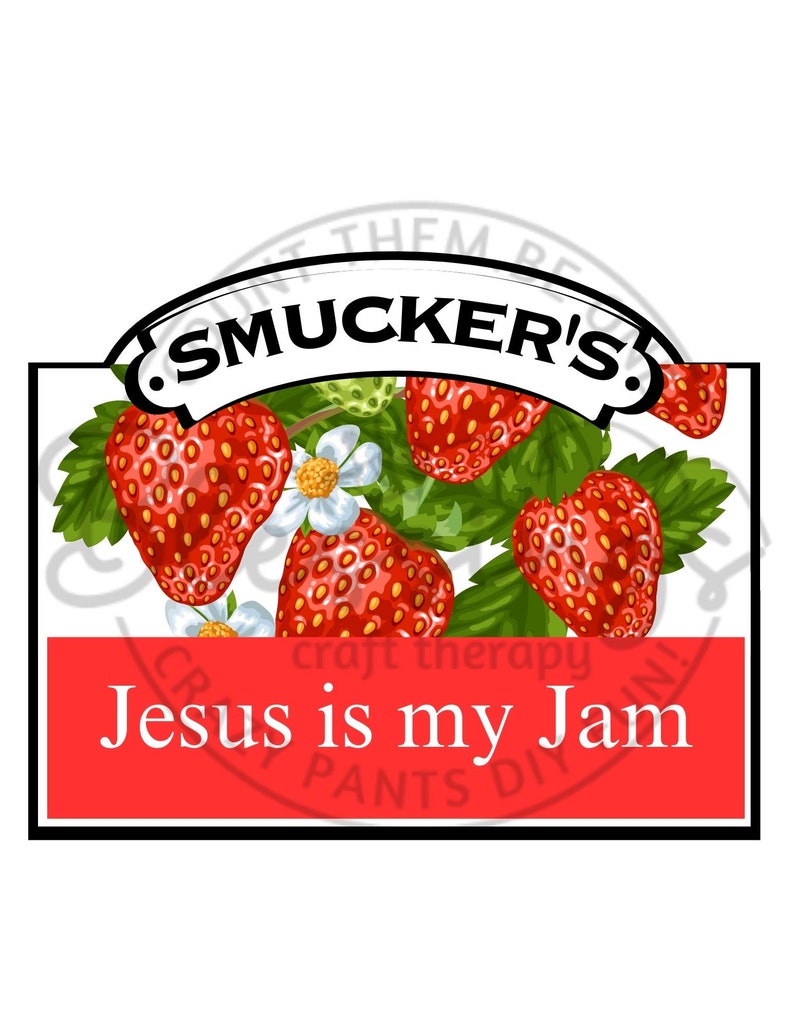 Jesus is My Jam. Printable Jam Label. Printable PDF Jam Labels ...