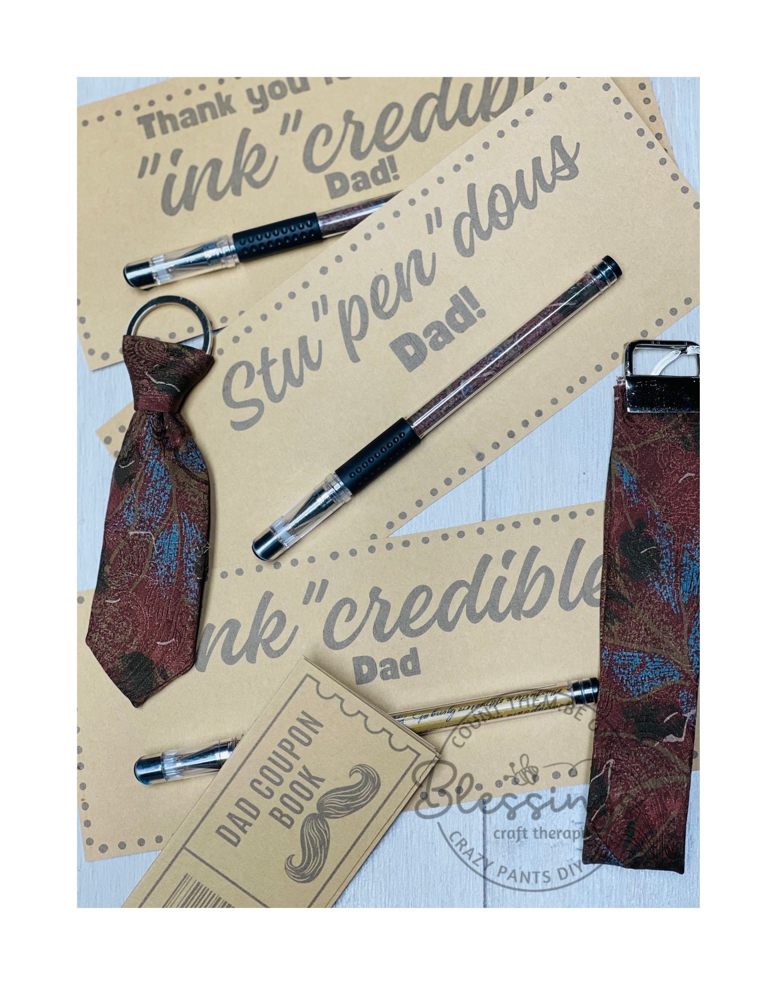 Father's Day Printable Pen Gift Card. Pen Puns Printable Pen Cards ...