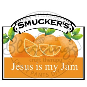 Jesus is My Jam. Printable Jam Label. Printable PDF Jam Labels ...