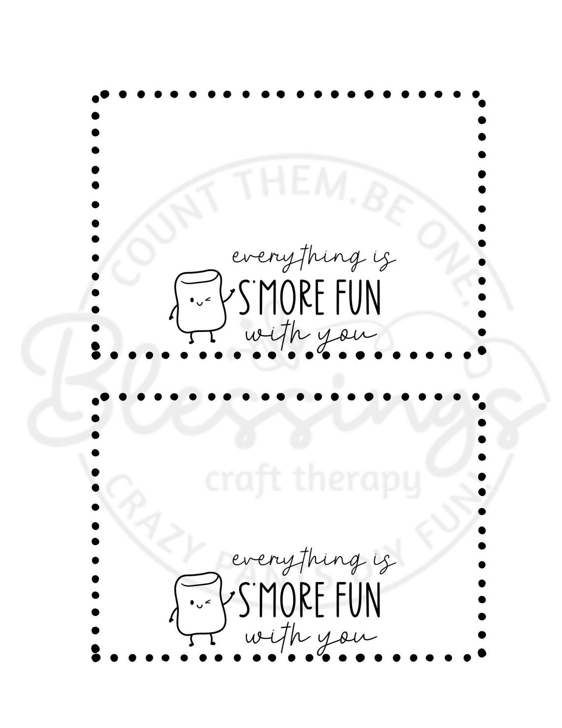 Printable Paperclip Bookmark Gift Card. Teacher Appreciation. S'MORE ...