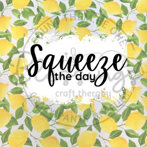 Squeeze the Day Lemon Theme Printable PDF Composition Notebook Graphic ...