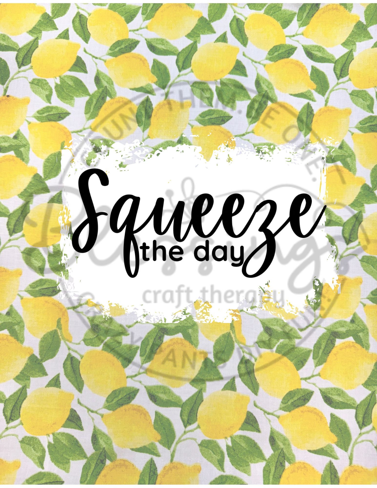Squeeze the Day Lemon Theme Printable PDF Composition Notebook Graphic ...