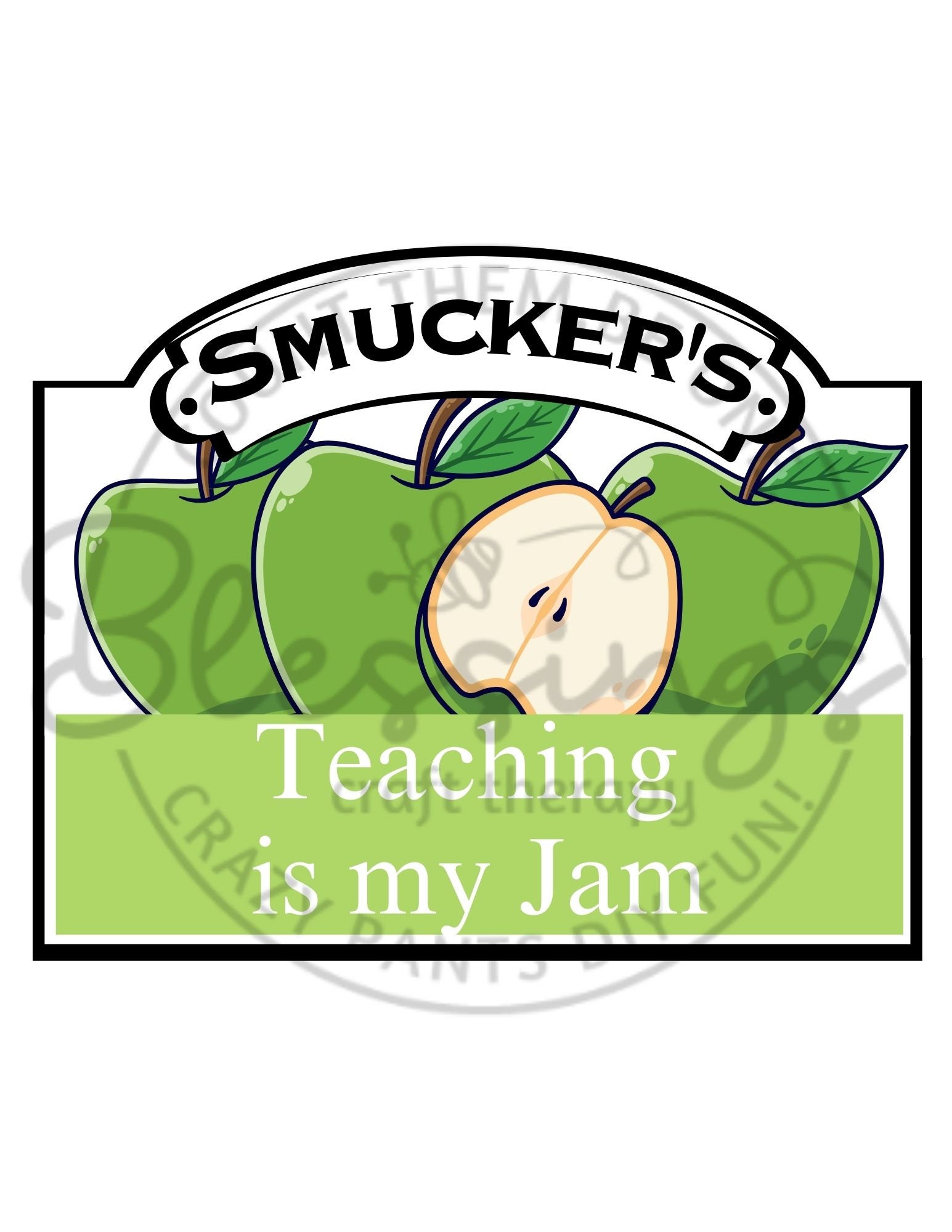 Teaching is My Jam. Printable Jam Label. Printable PDF Jam Labels ...