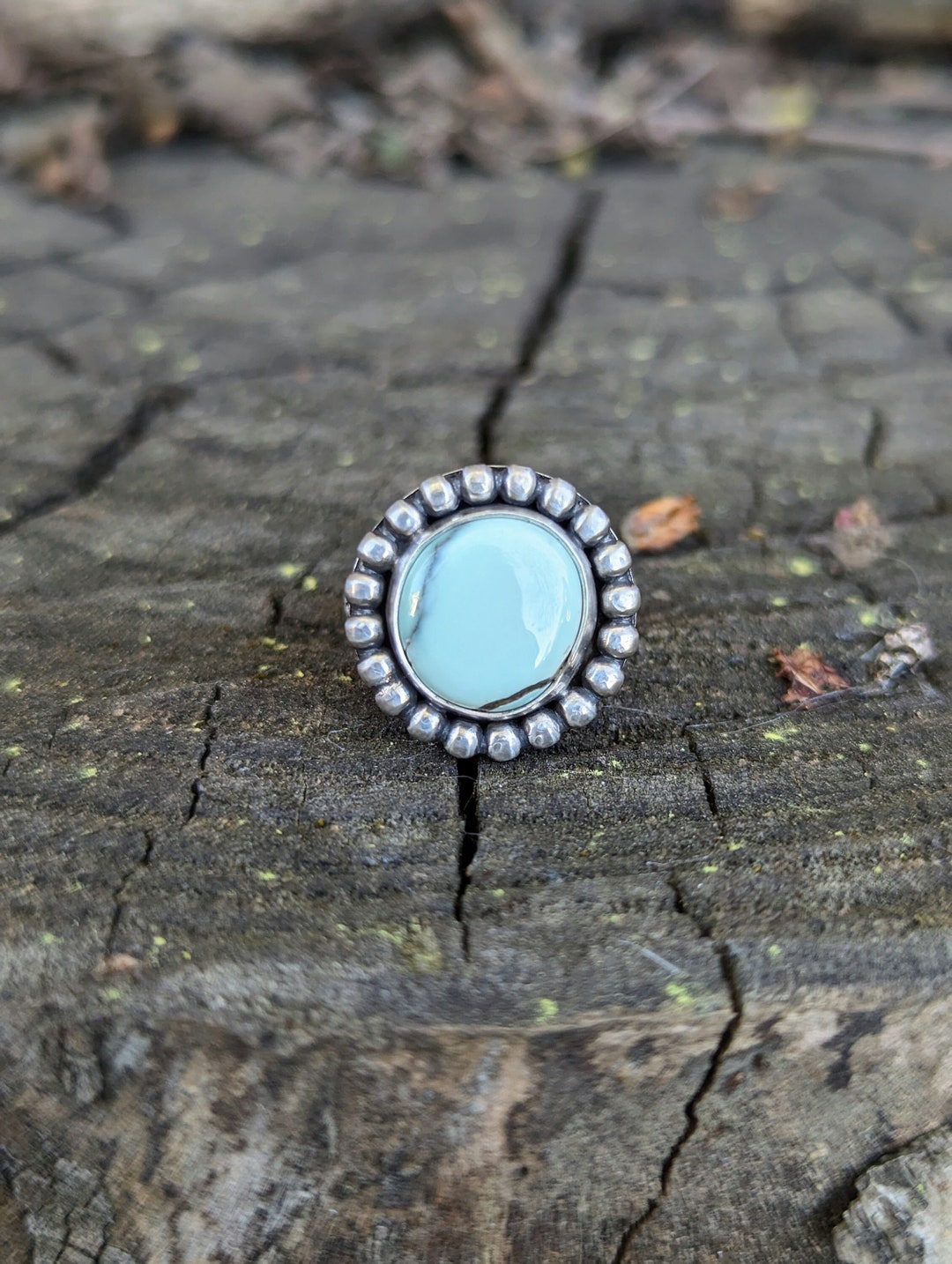 Poseidon Variscite Ring, Sterling Silver, Size 6 - Silversmithed ...