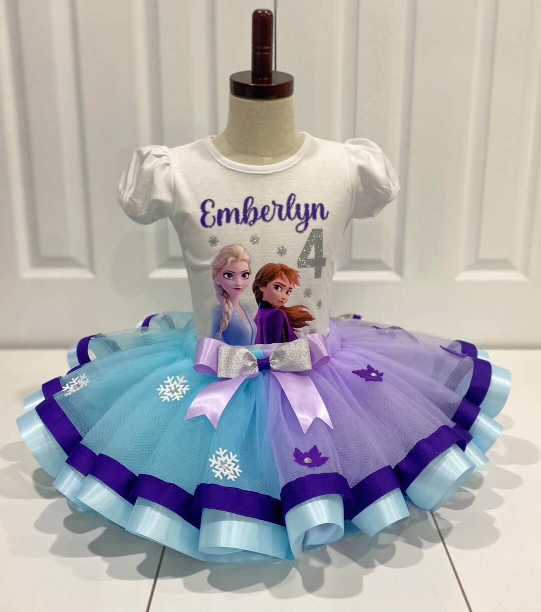 Beautiful Frozen Tutu Set, Elsa & Anna Tutu, Cute Sky Blue and Lilac ...