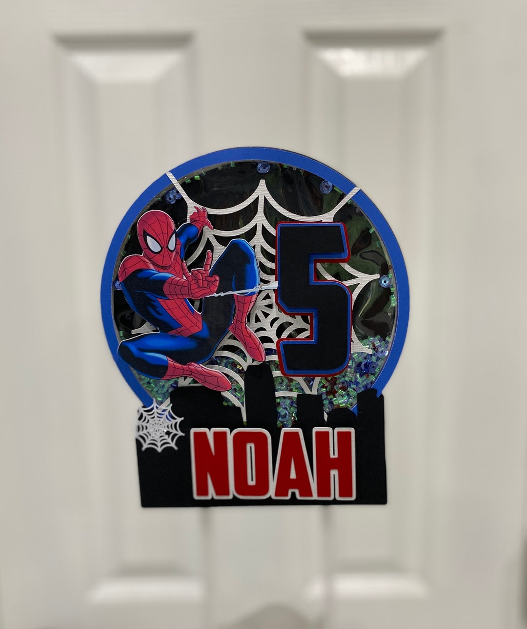 Cute Spider-man Cake Topper, Spider-man Shaker Cake Topper, Spider-man ...