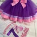 Cute Stitch-angel Tutu Set, Angel Birthday Girl Tutu, Purple and Pink ...