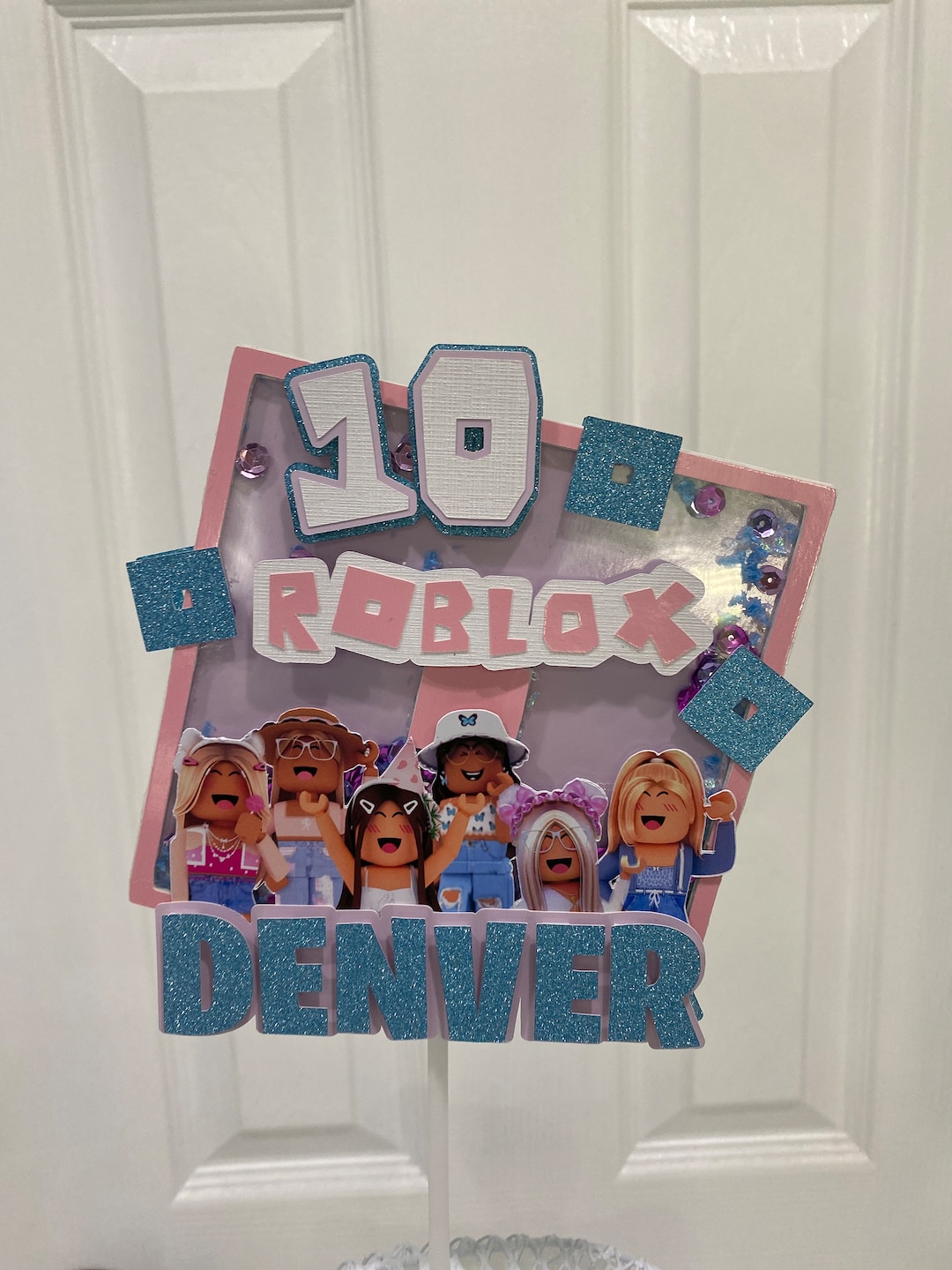 Cute Roblox Girl Cake Topper DIY Roblox Cake Topper Roblox - Etsy