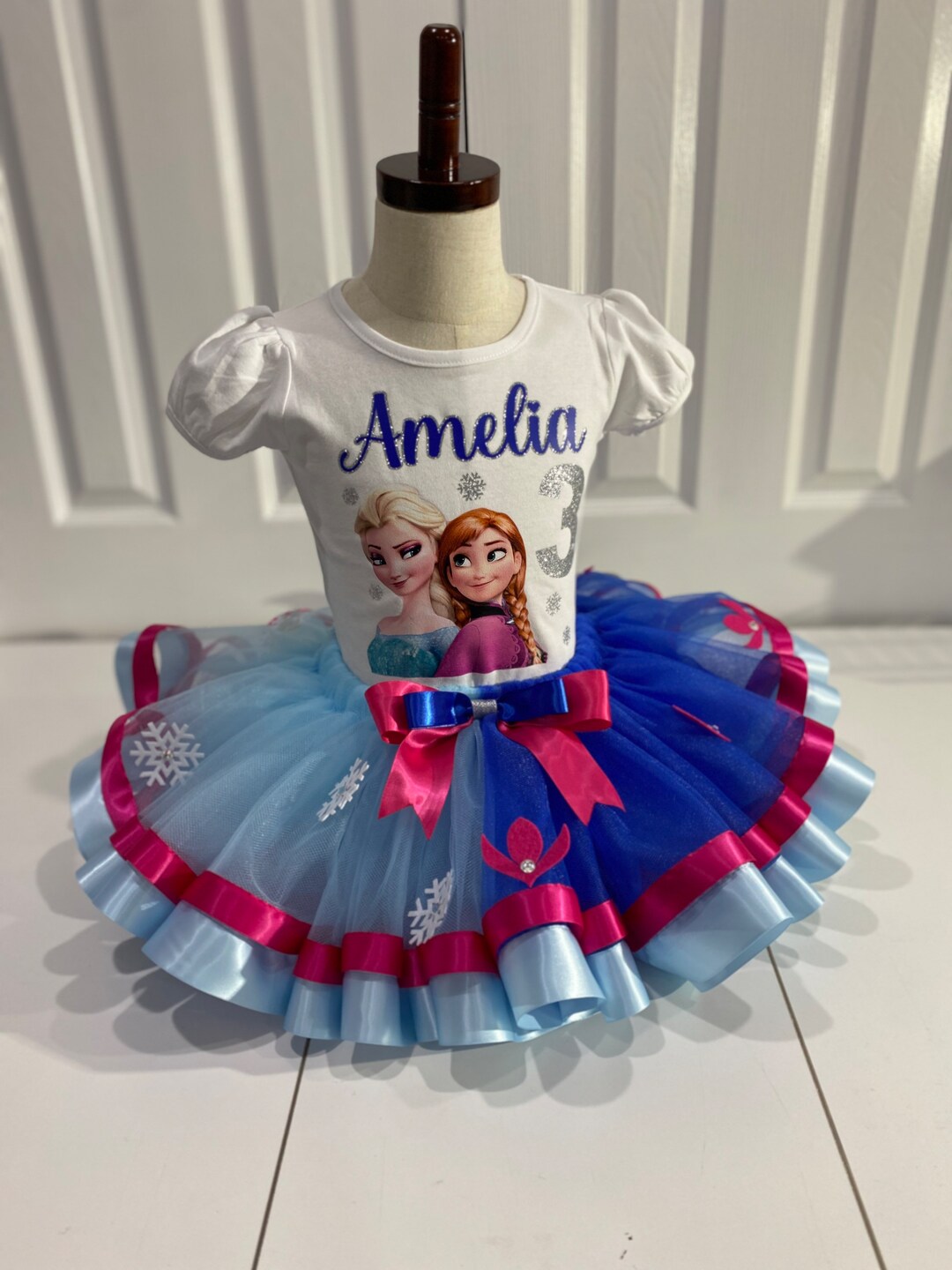 Cute Frozen Tutu Set, Elsa & Anna Tutu Set, Sky Blue Frozen Tutu Set - Etsy