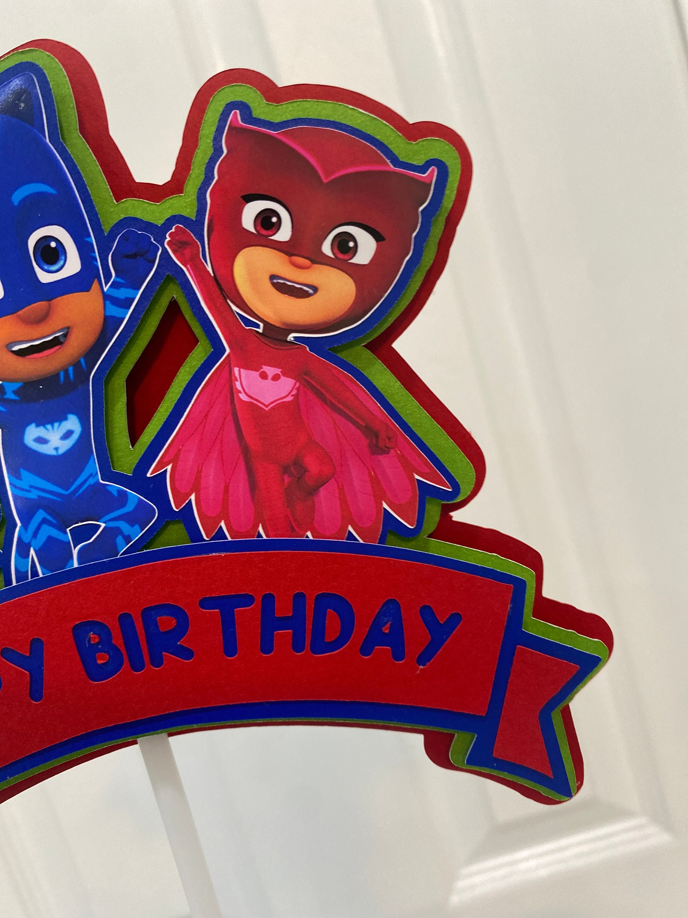 Cute PJ Mask Cake Topper Catboy Cake Topper Owlette Cake - Etsy