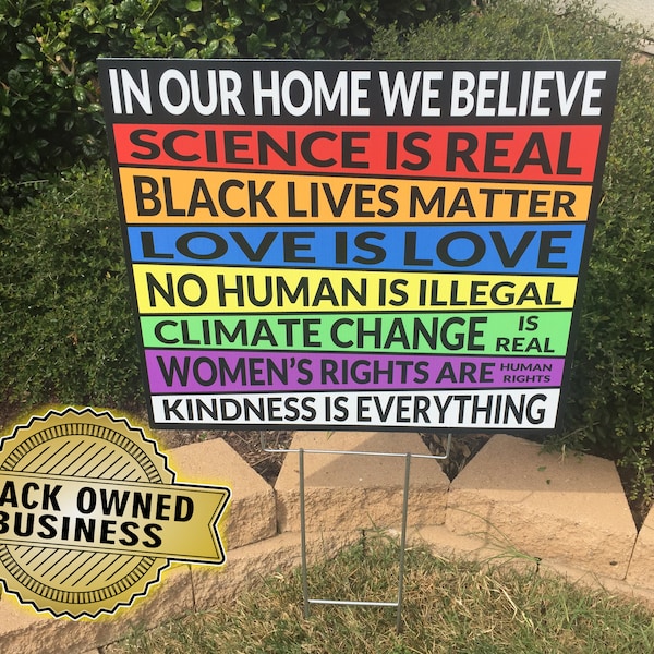 Liberal Yard Sign - Etsy
