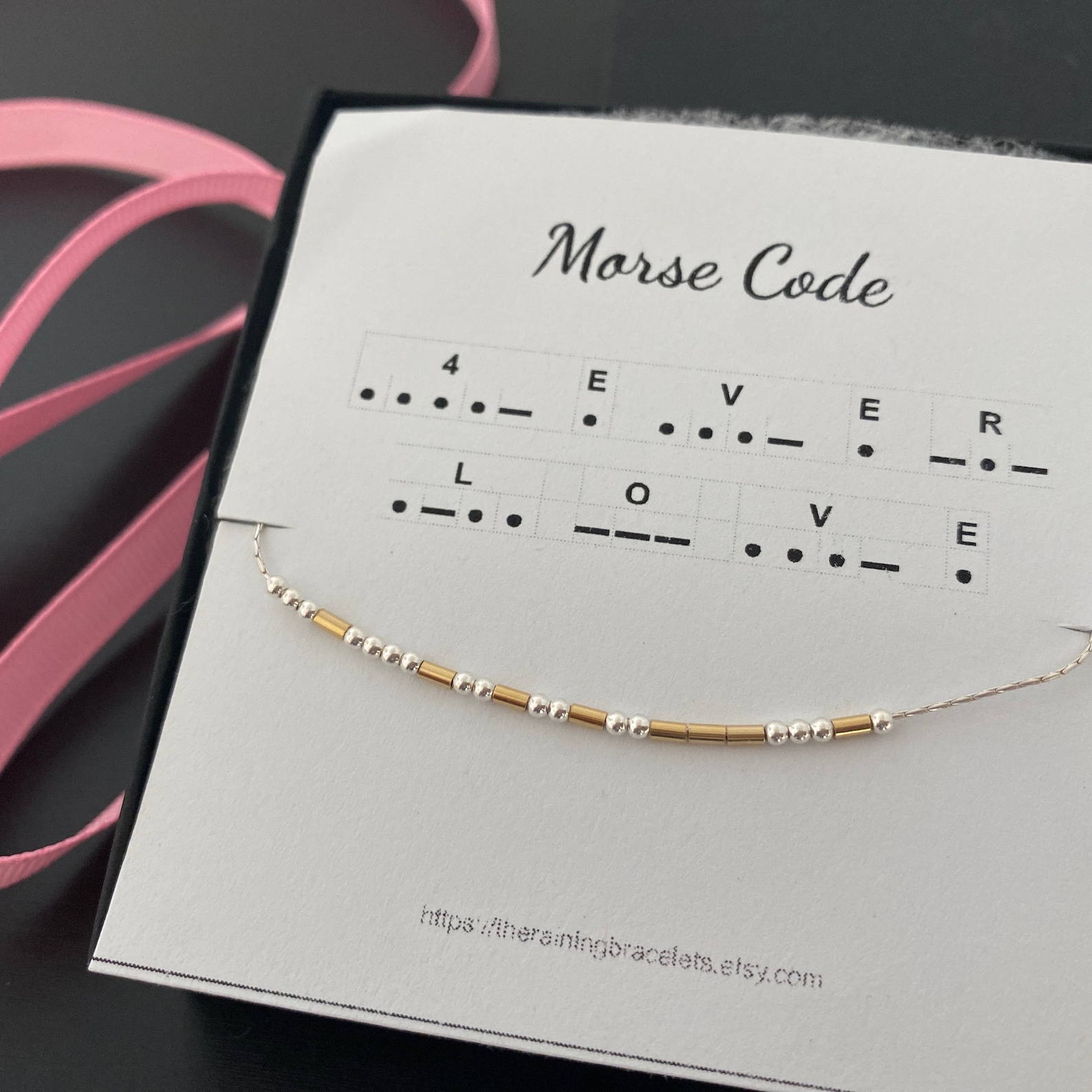 Name Necklace. Personalized Morse Code Necklace. Custom Words - Etsy