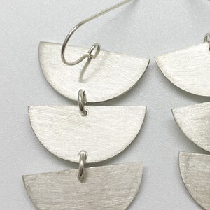 Large Dangle Earrings. Sterling Silver Statement Earrings. Modern Gift ...