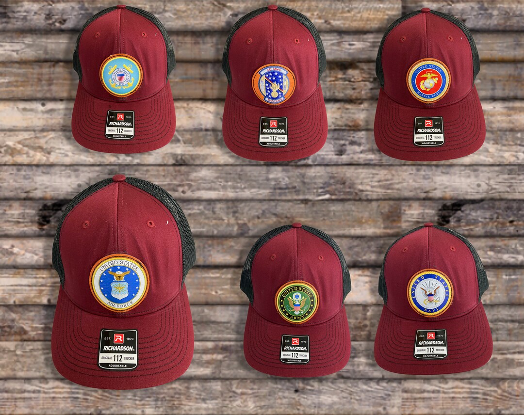 Trucker Hats With Service Patches - Etsy