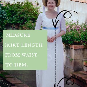 3/4 Sleeve Regency White Drawstring Gown - Etsy Canada