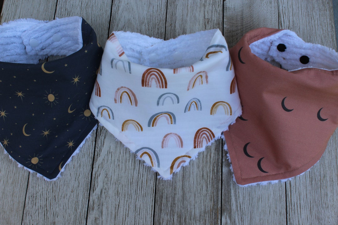 Neutral Baby Bibs | Baby Shower Gift | Drool Bibs | Baby Bibs | Bandana ...