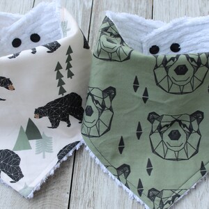 Bear Bandana Bib | Baby Boy Bib | Boy Bandana Bib | Baby Boy | Baby Boy ...