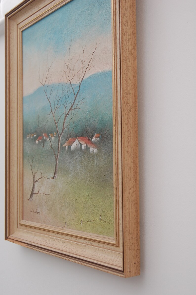 W Eaton, oil painting on canvas, framed. Country scene - Etsy.de