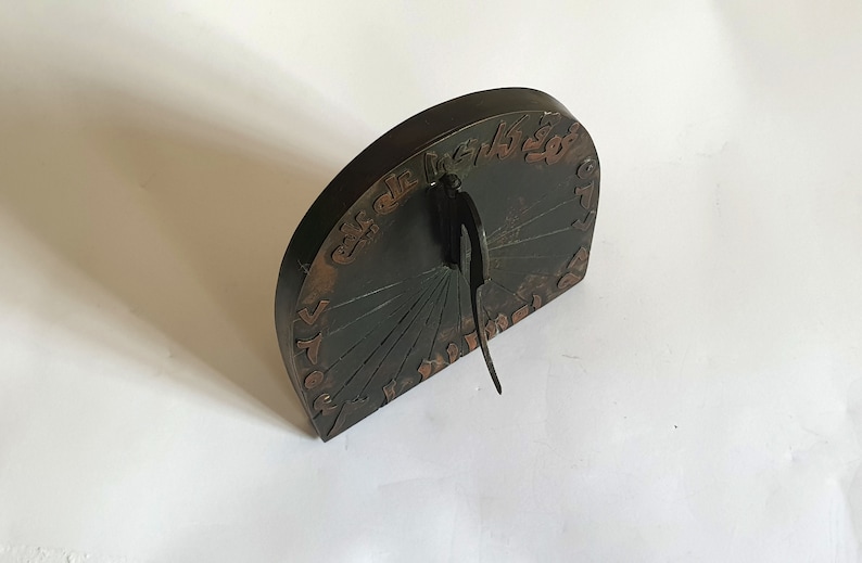 Vintage Solid Brass Islamic Sundial Sun Dial Garden Decor - Etsy