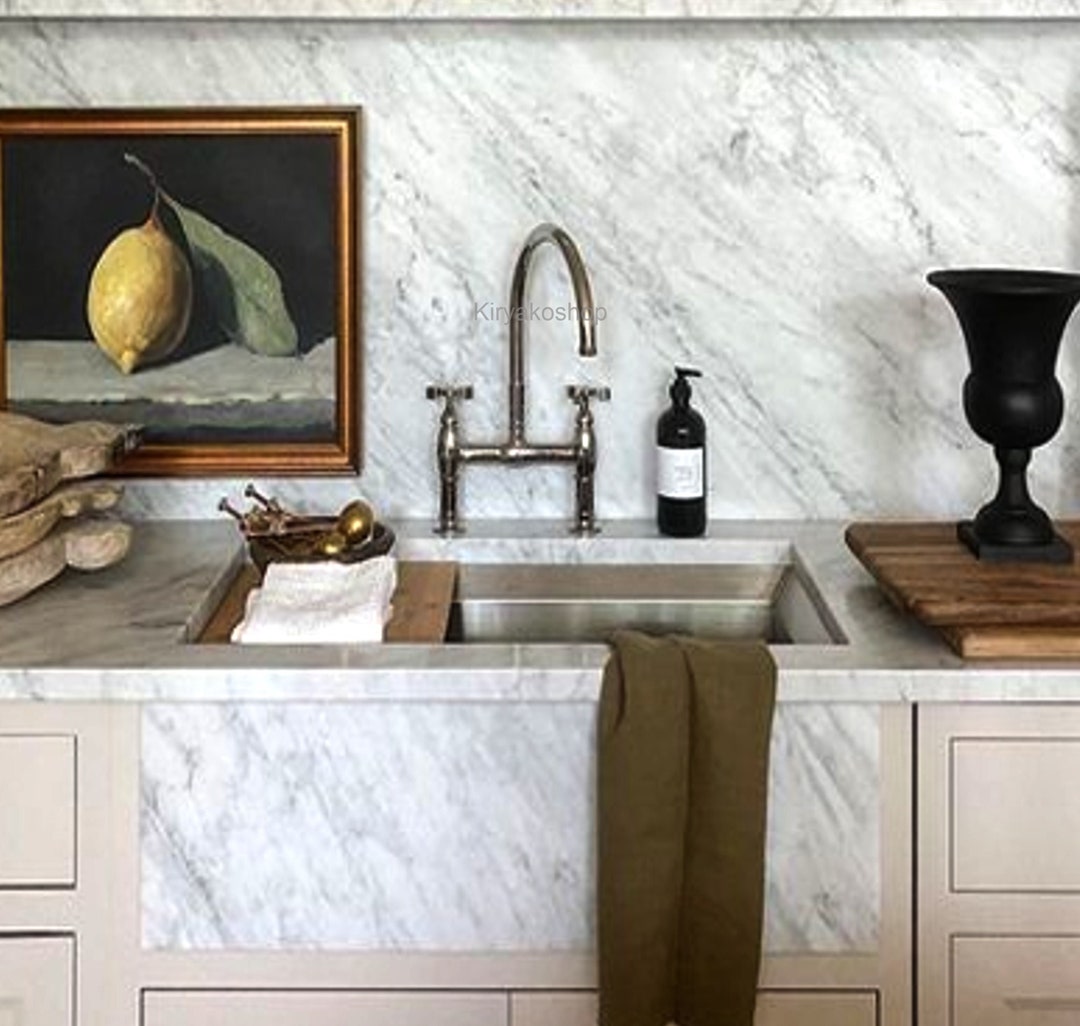 Silver Bridge Kitchen Faucet - Silver Finish Bridge Faucet, Silver ...