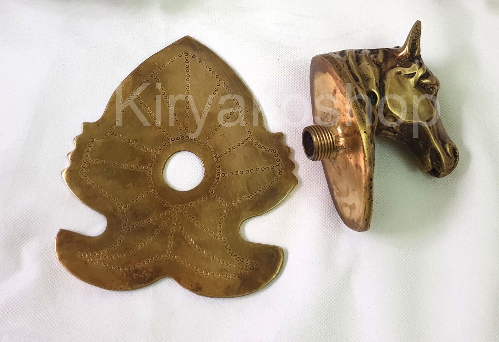 Brass Patina Horse Head Faucet With Two Handles Wall Mount - Etsy