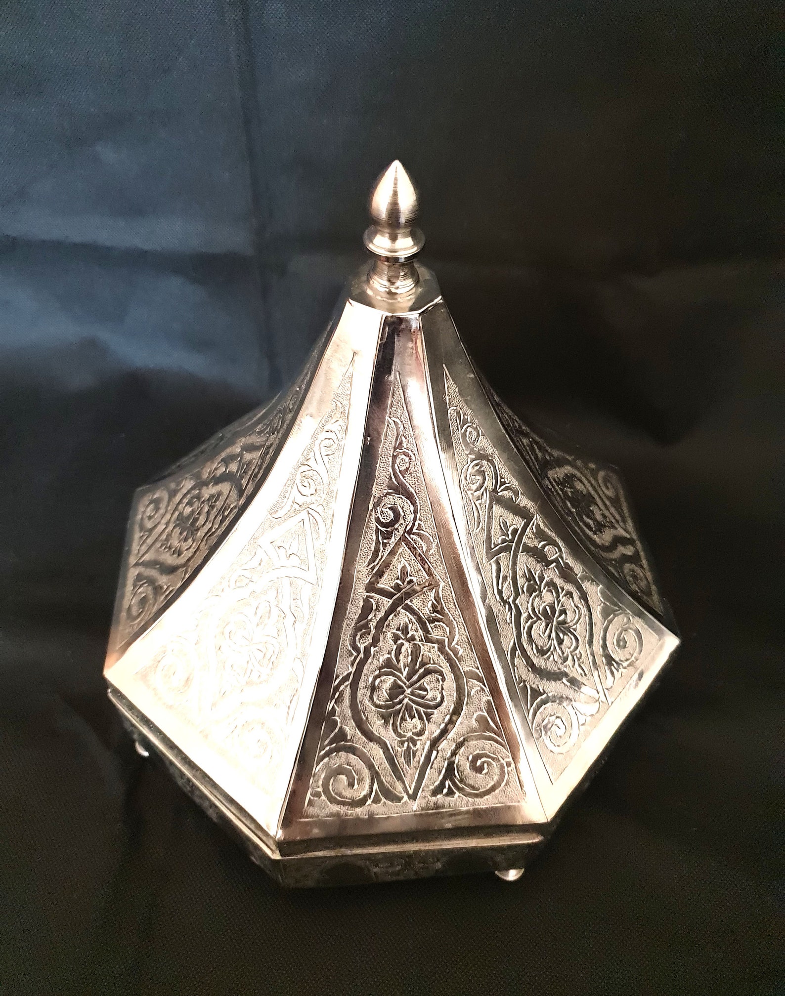 Moroccan Decor Silver Jewelry Box Silver Trinket Box Silver | Etsy