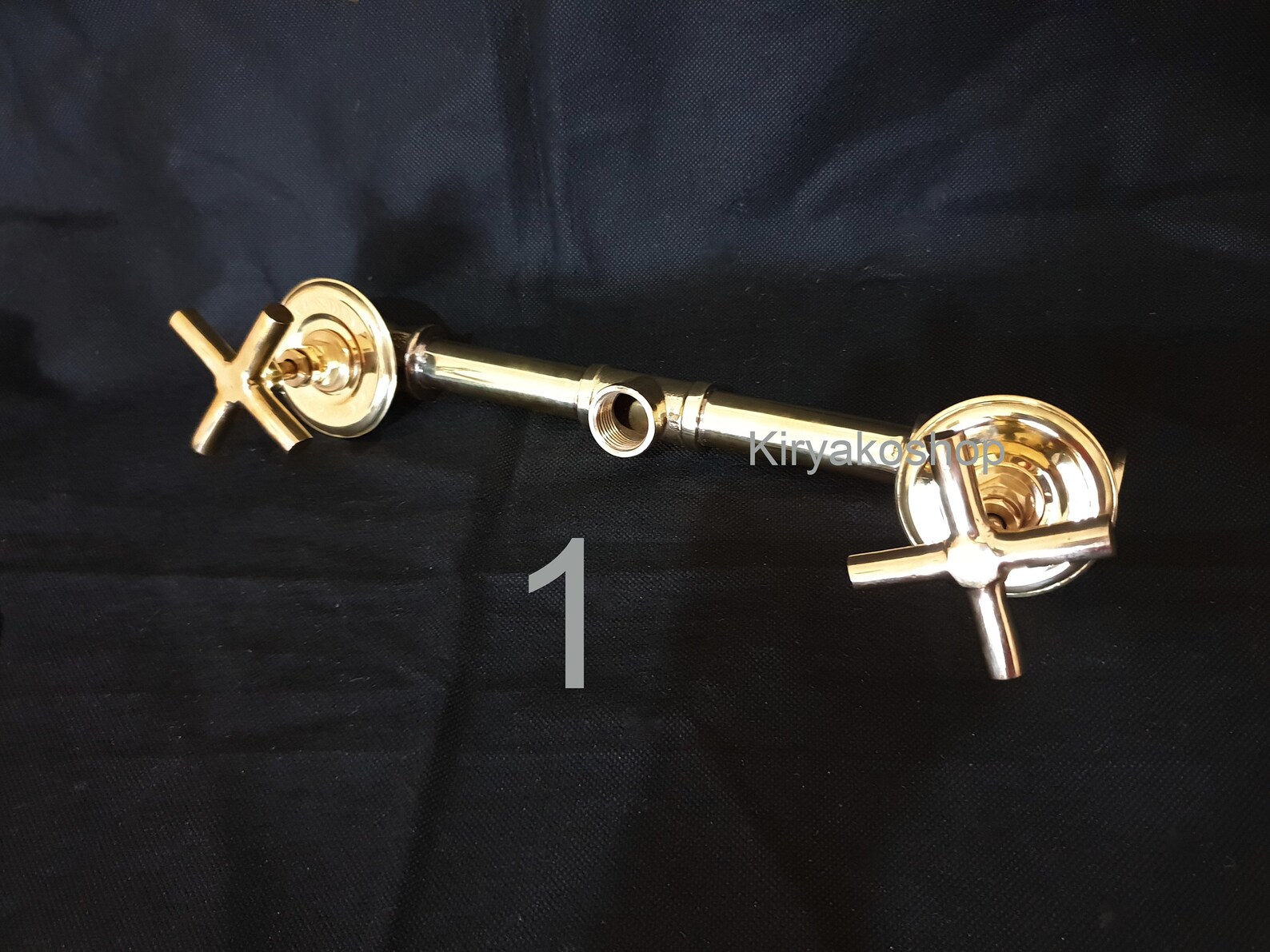 Brass Fish Head Faucet: Moroccan Garden Tap With Cross Handles - Etsy