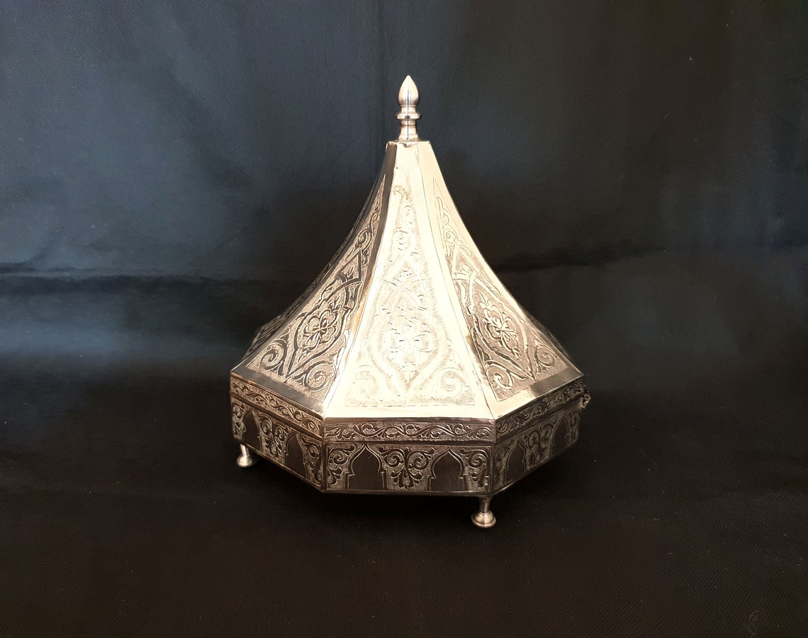 Moroccan Decor Silver Jewelry Box Silver Trinket Box Silver | Etsy
